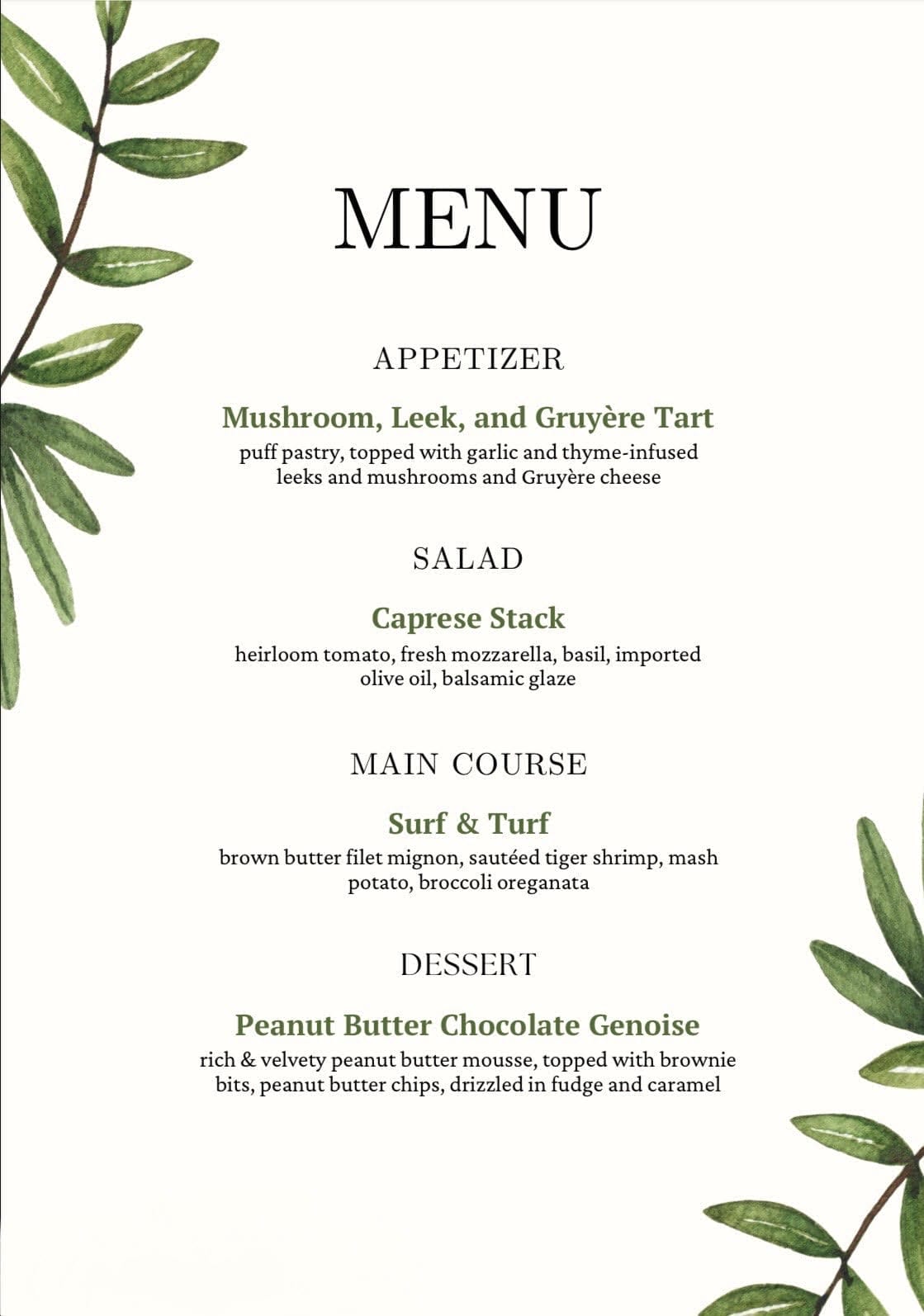 Menu & Services - Made You Hungry